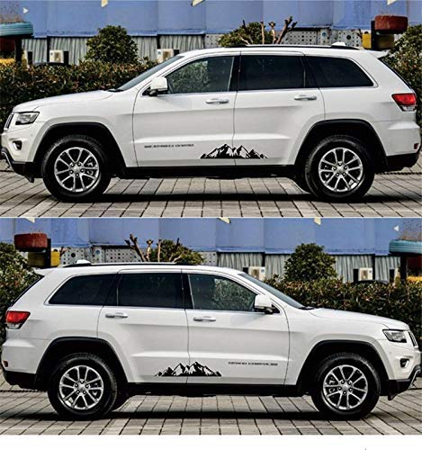 KaaHego Hills Stations Mountains Sticker for Car 2 Side Black Stickers ...