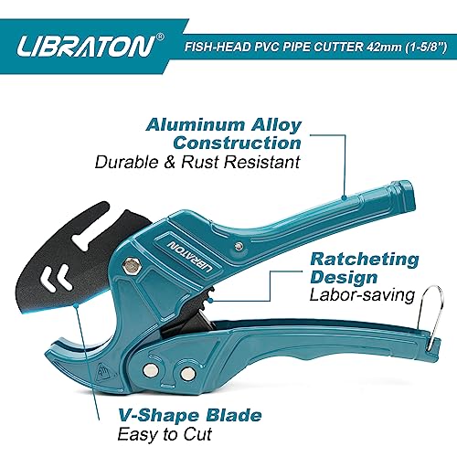Snapklik.com : Libraton Fish-Head PVC Pipe Cutter, Up To 1-5/8 ...