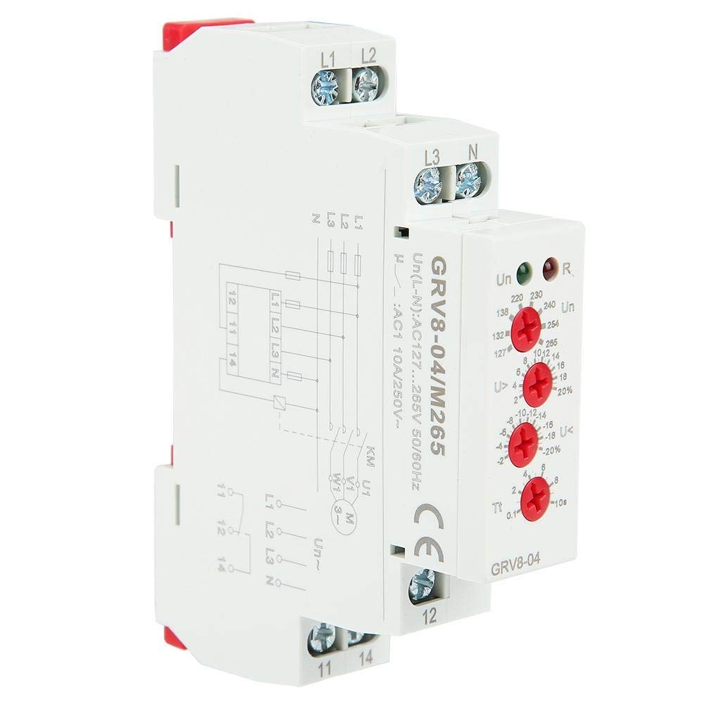 3 Phase Monitor Relay Grv8 04 Voltage Monitoring Relay Phase ...