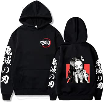 Amazon.com: Bokerom Anime Kamado Nezuko Printed Sweatshirt Unisex ...