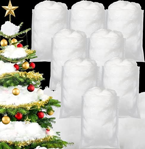 Amazon.com: Jerify 8 Bags Christmas Fake Snow Decoration Artificial ...