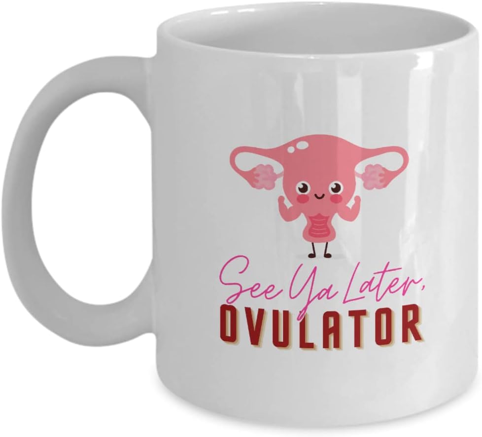 Amazon.com: Zaida Designs See You Later Ovulator, Funny Hysterectomy Coffee Mug, Post ...