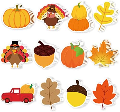 Amazon.com: 72 Pcs Pumpkin Classroom Bulletin Board Decor Thanksgiving ...