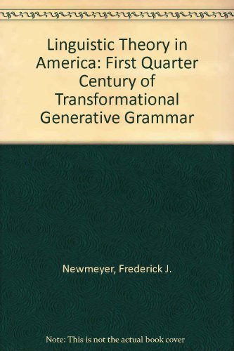 Amazon.com: Linguistic theory in America: The first quarter-century of ...