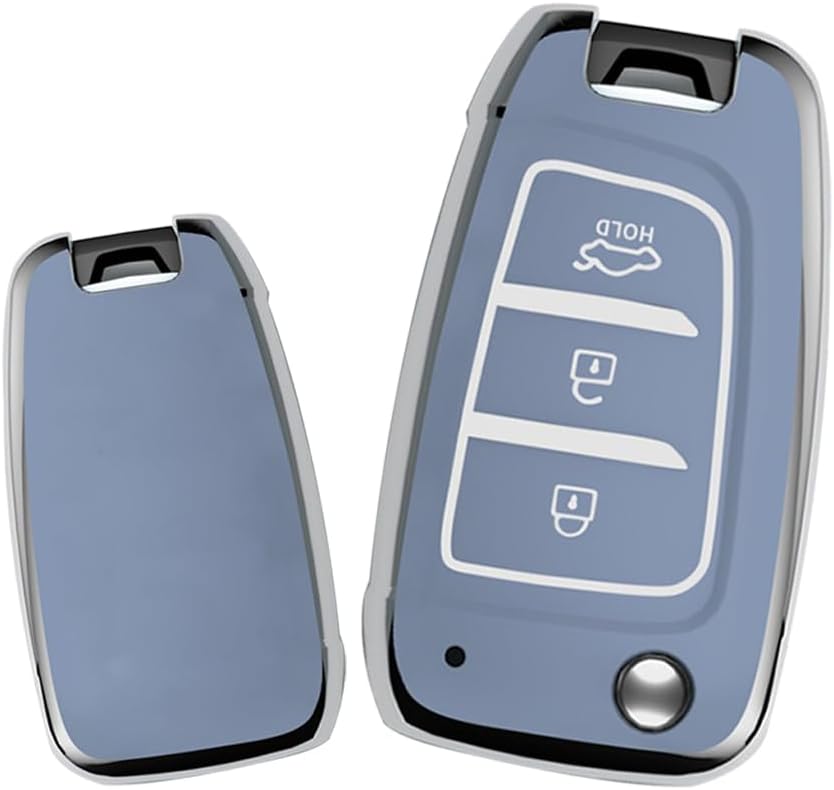 Amazon.com: HIBEYO TPU Key Fob Cover for Hyundai Elantra Solaris 2 ...