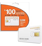 Amazon.com: SpeedTalk Mobile Pre-Paid SIM Card Starter Kit – No ...