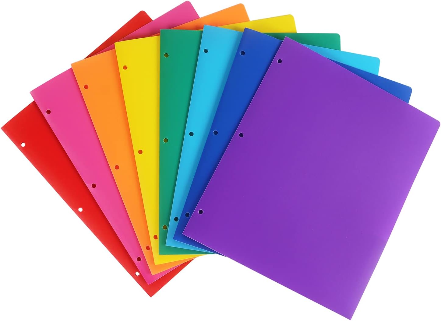 Amazon.com : Plastic Folders with Pockets - Heavy-Duty 2 Pocket Folders ...