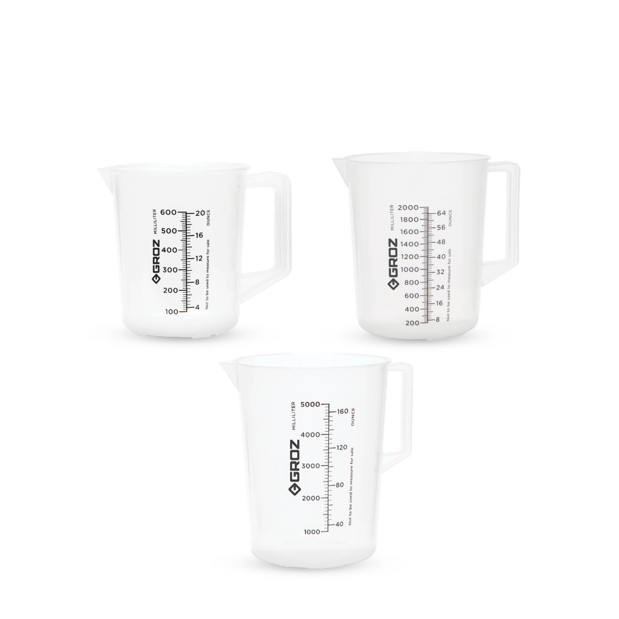 Buy GROZ Heavy Duty Measuring Jug with Food Grade Polymer Body| Ideal ...