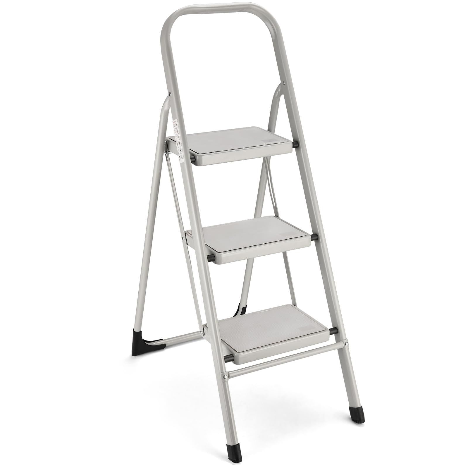 Amazon.com: 3 Step Ladder Heavy Duty Step Stool for Adult Foldable ...