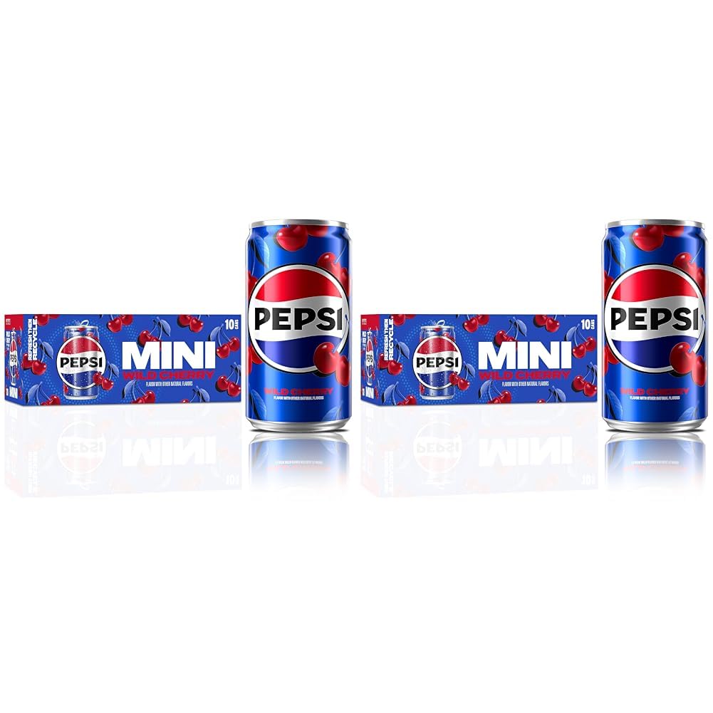 Amazon.com : Pepsi Wild Cherry Soda Mini Cans, 7.5 Ounce Mini Cans (Two ...