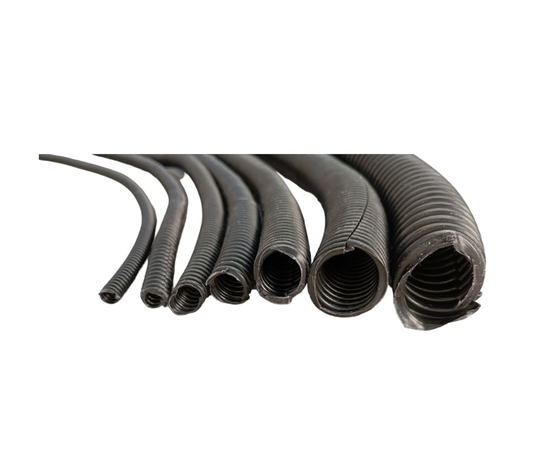 Manguera Corrugada Poliducto Automotriz Ranurada Guarda Cable Kit 7 ...