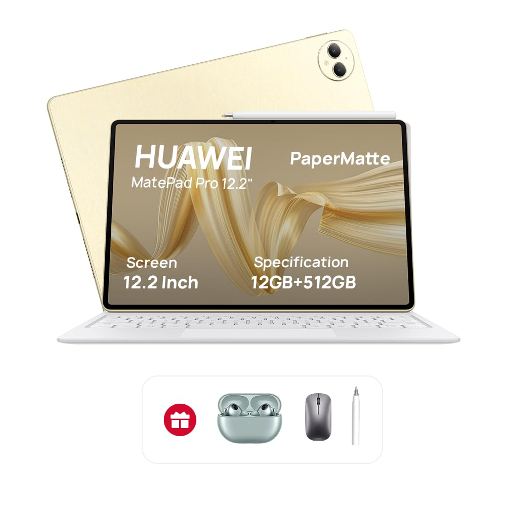 HUAWEI MatePad Pro 12.2" PaperMatte Tablet, 2.8K Tandem OLED 144 Hz ...