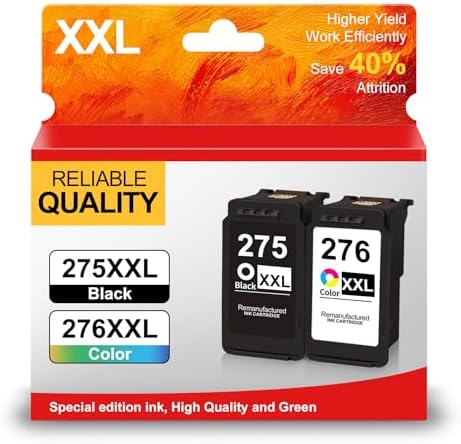 Amazon.com: PG-275XL/CL-276XL Ink Cartridge Combo Pack Replacement for ...