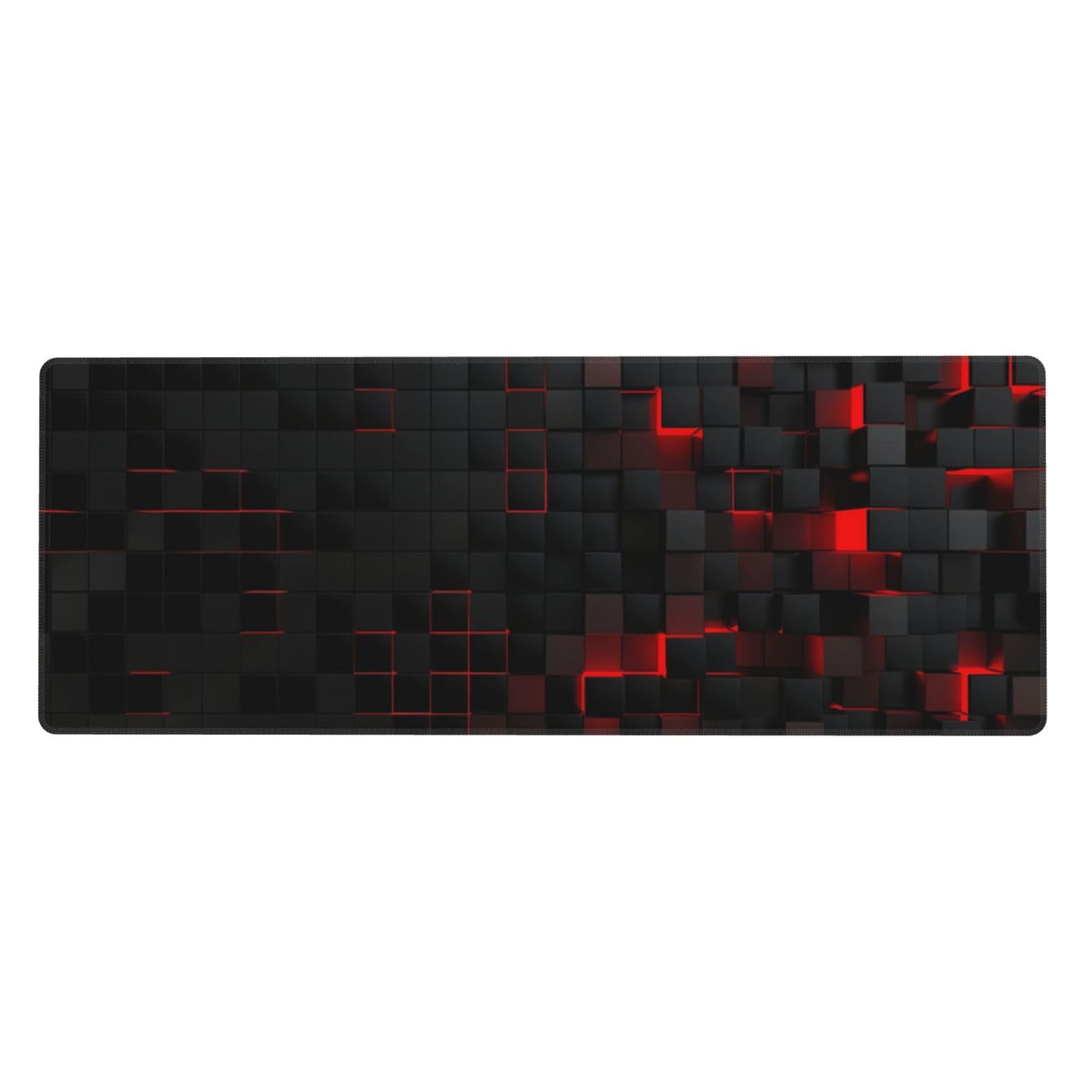 Amazon.com: Black and Red Mouse Pad Large Desk Mousepad Mat Extended XL ...