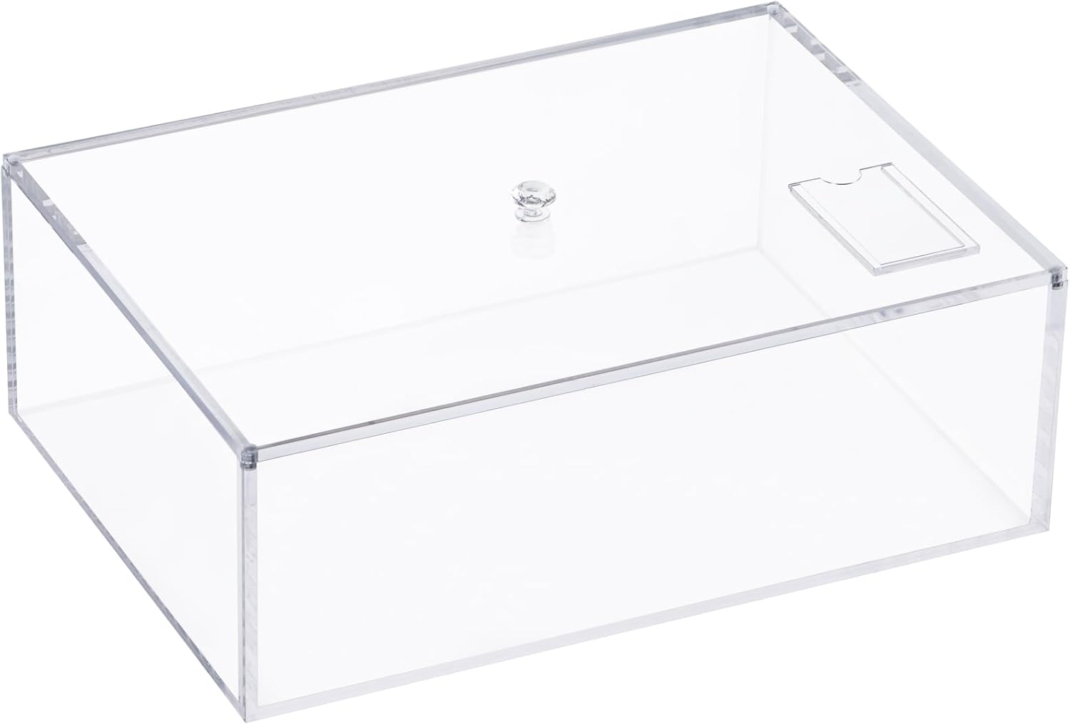 Amazon.com: Worasign Clear Acrylic Box with Lid Large Plastic Square ...