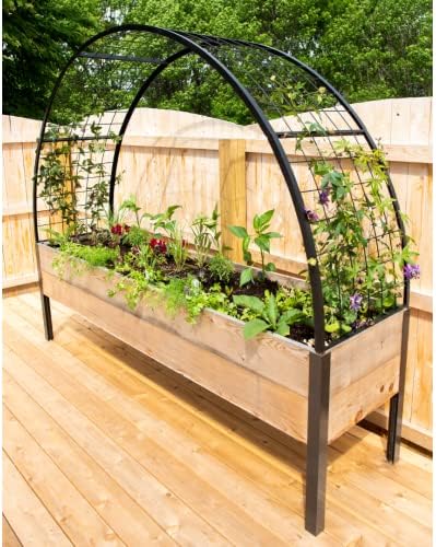 Amazon.com : Gardener’s Supply Company Arch Trellis | Garden Arbor fits ...