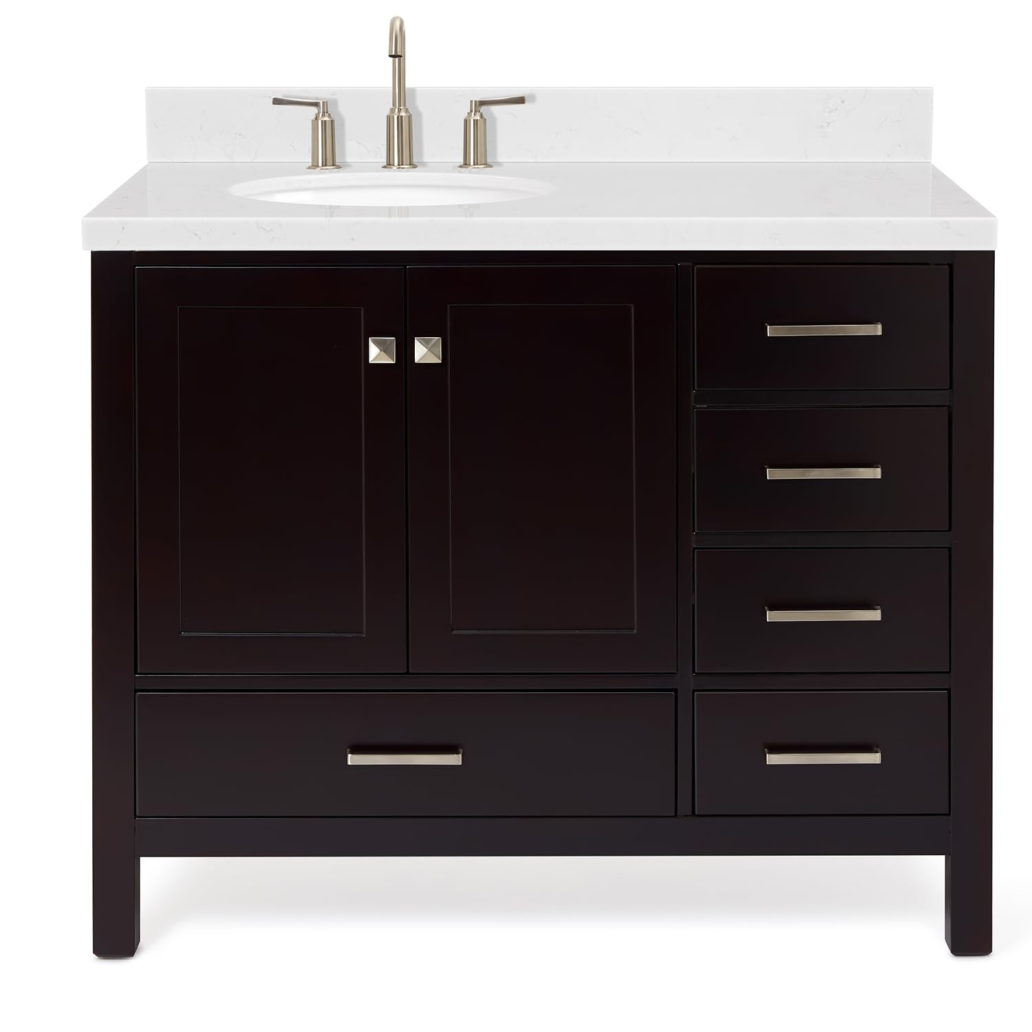 Amazon.com: ARIEL Cambridge 42 Inch Bathroom Vanity with Sink, Espresso ...