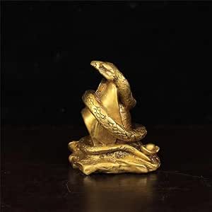 Amazon.com: Pure Copper Snake Statue Chinese Feng Shui Zodiac Snake ...