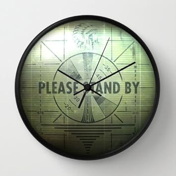 Amazon｜Custom Art Design Wall Decor Clock Fallout Fallout (4) Black ...