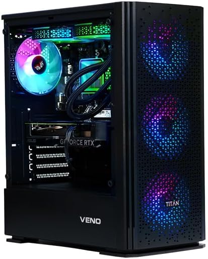 Veno Scorp Gaming PC AMD Ryzen 5 4500 3.6 GHz NVIDIA RTX 5060 8GB 16GB ...