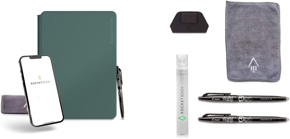 Amazon.com : Rocketbook New Pro 2.0 Smart Notebook | Green | Scannable ...
