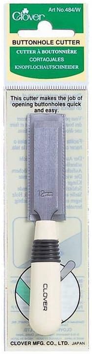Amazon.com: CLOVER Button Hole Cutter-White Handle