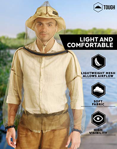 Mosquito Suit - Net Bug Pants & Jacket w/ Hood - Mesh Bug Suit - Fine ...