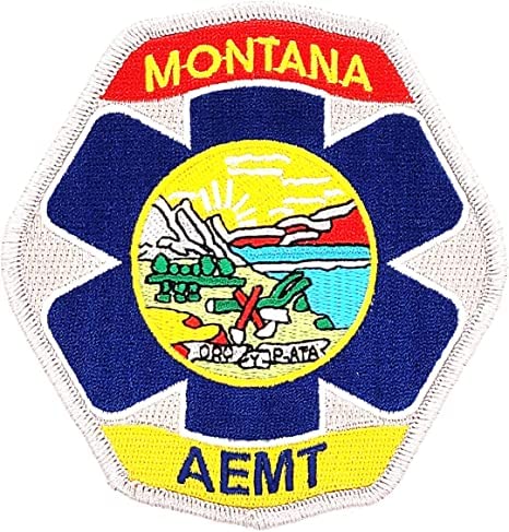 Montana AEMT Patch Embroidered MT Advanced Emergency Medical Technician ...