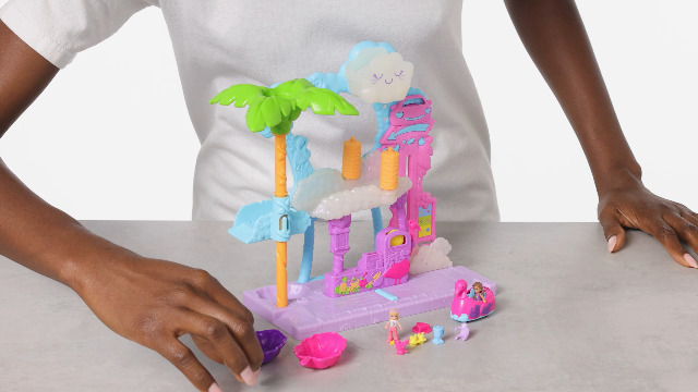 Pollyville Playset Polly Pocket Pollyville Sunshine Beach Playset With ...