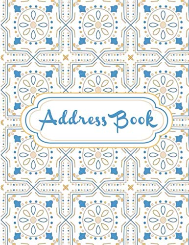 Large Print Address Book For Seniors With A-Z Tabs: Beautiful ...