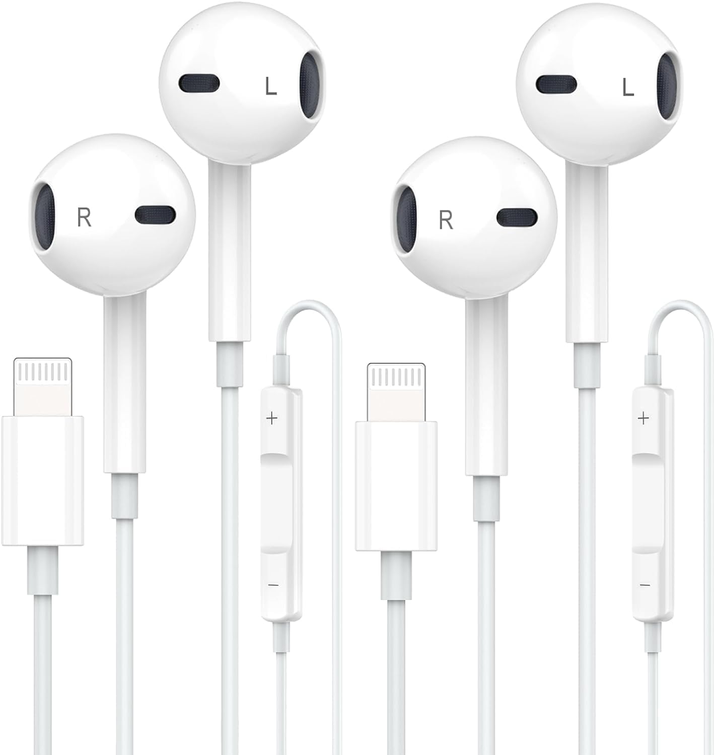 Amazon.com: Apple Earbuds, Wired Earphones with Lightning Connector and ...