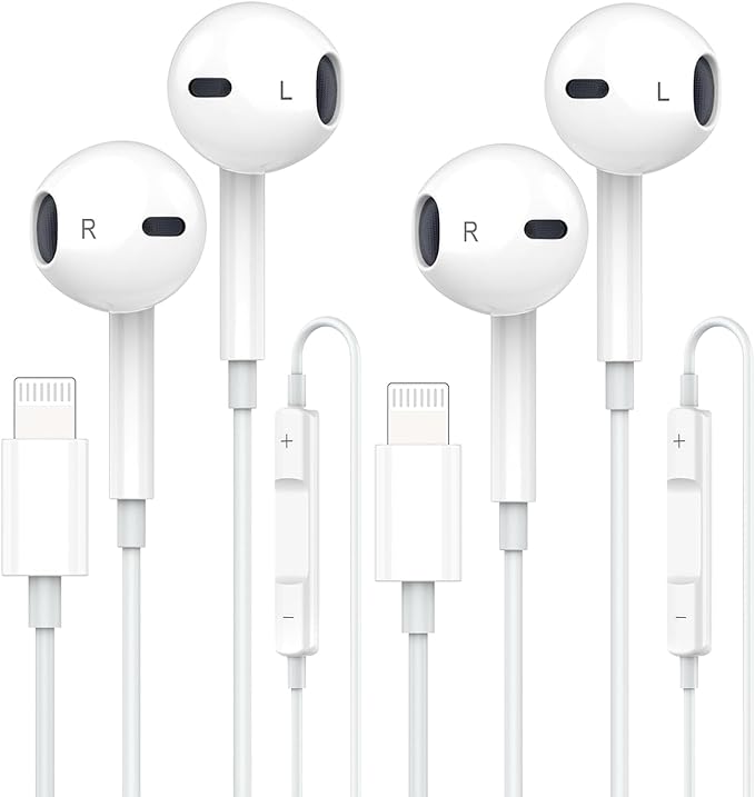 Amazon.com: Apple Headphones 2 Pack Wired Earbuds with Built-in ...