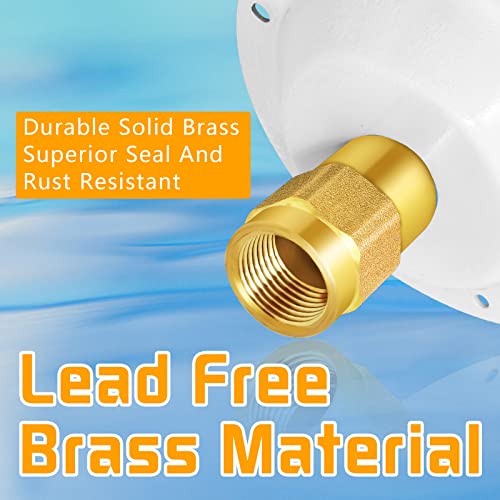 Snapklik.com : City Water Inlet For RV, 3/4 NH To 1/2 NPT Female Camper ...