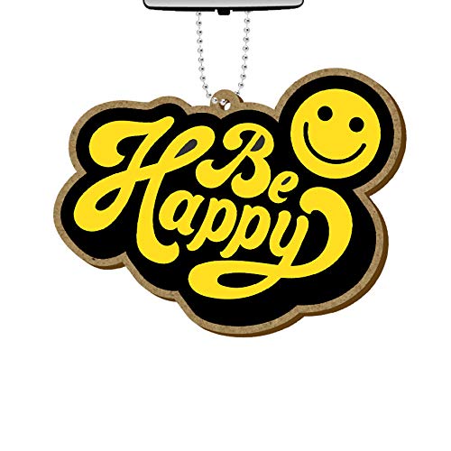 Wood Gully - Be Happy Wooden Car Hanging - Eco-Friendly Product - (for ...