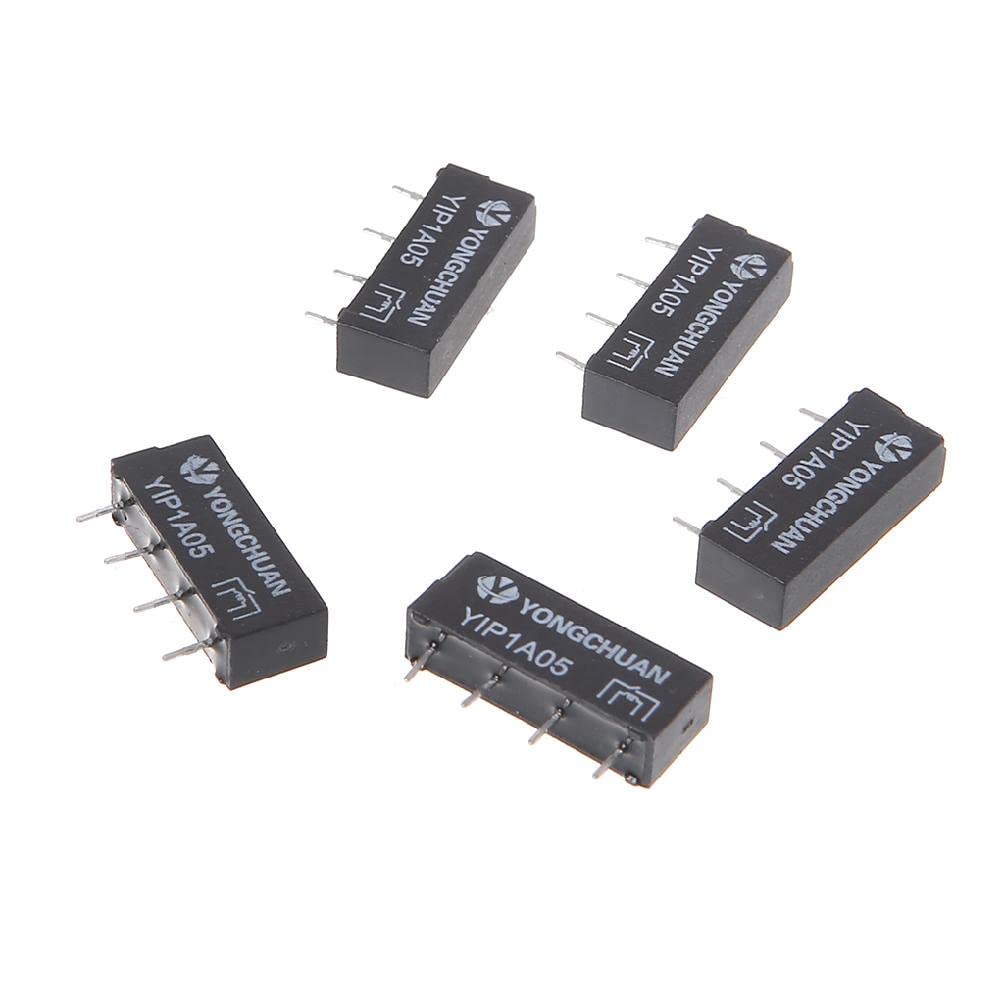 Buy 5pcs 5V SIP-1A05 Reed Switch Relay Single In-line 4pin For PAN ...