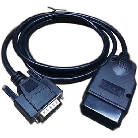 OBD 2 Diagnose Stecker Kabel mit LED Beleuchtung D-SUB-Buchse für ...