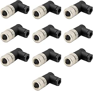 Amazon.com: Elecbee 10pcs M8 Connector Screw Type Connector Right Angle ...