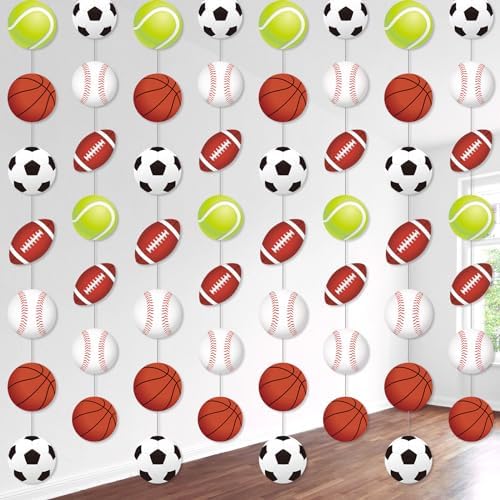 Amazon.com: Basketball and Basketball Hoop Garland Party Banners Sports ...
