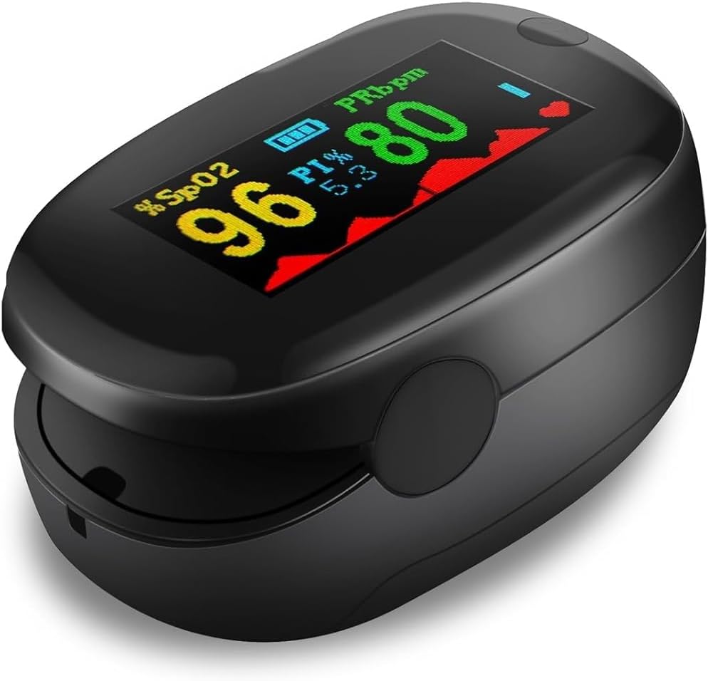 Mengtech Fingertip Pulse Oximeter, Blood Oxygen Saturation and Heart ...