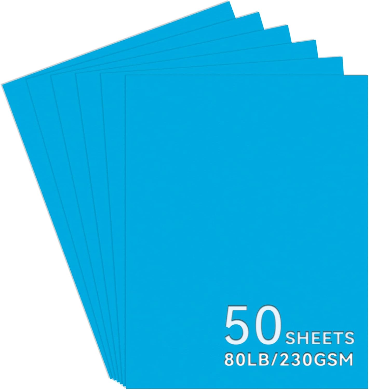 Amazon.com : Blue Cardstock Paper, A4 Blue Construction Paper, Thick ...