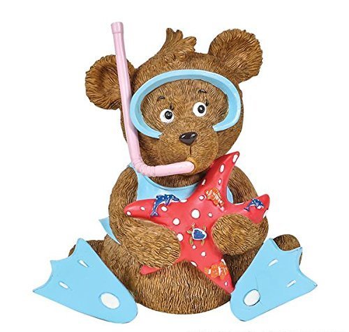 Amazon.com : Polyresin Scuba Bear Bank, Case of 16 : Toys & Games