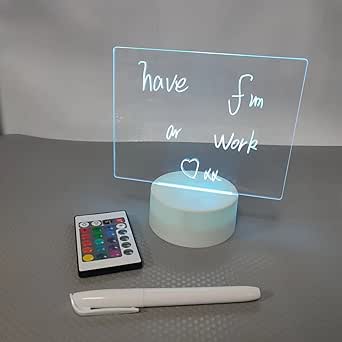 Rewritable Night Light with Message Board Girl Bedroom Sleep Light Cute ...