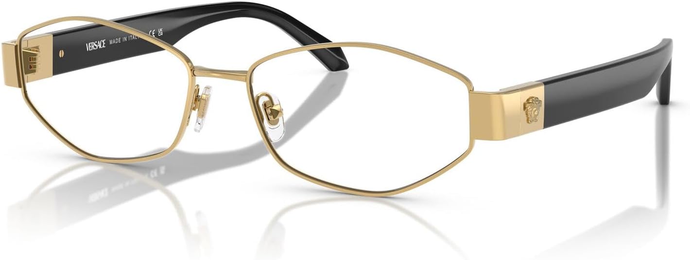 Amazon.com: Versace Eyeglasses VE 1298 1002 Gold : Clothing, Shoes ...