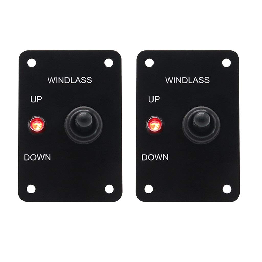 Buy 2Pcs 12V 15A Anchor Winch Windlass Up/Down Toggle Switch Control ...