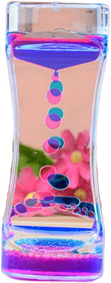 Amazon.com: ZAKMIR Hourglass Decor Liquid Oil Acrylic Hourglass Double ...