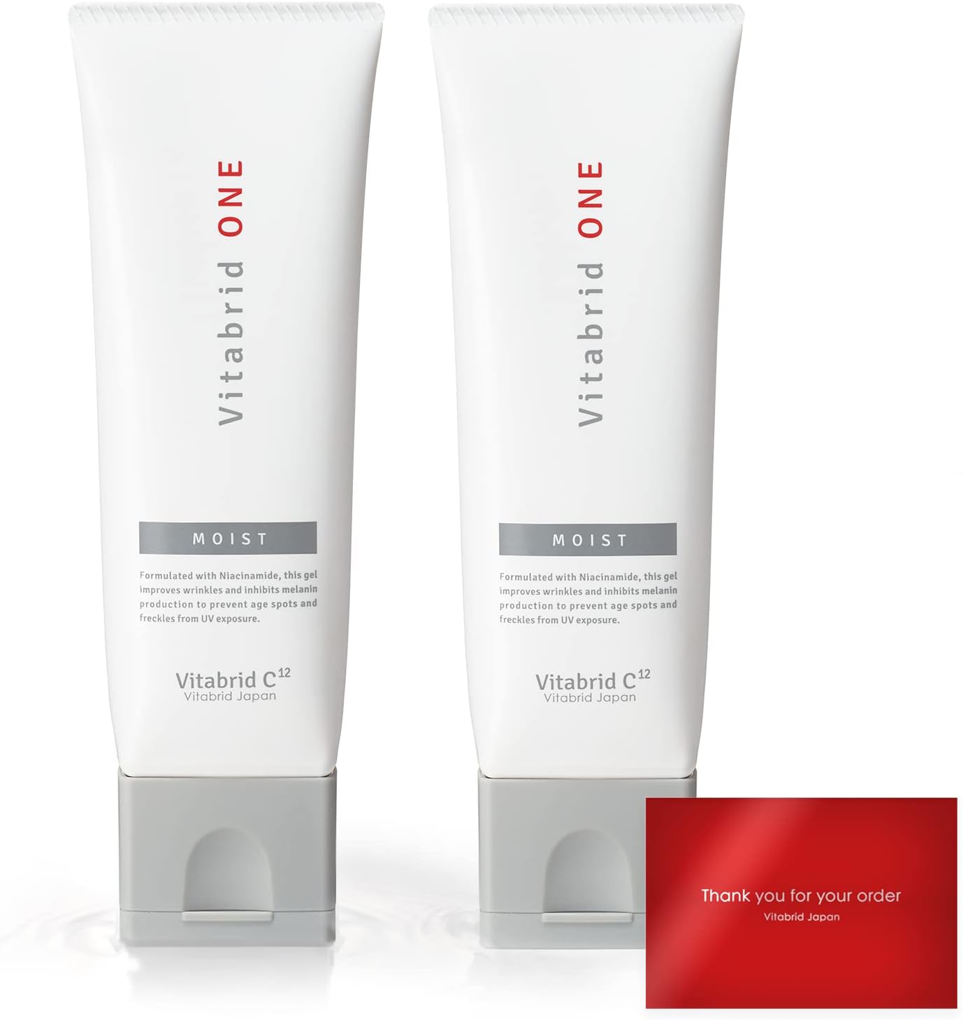 Amazon | 【 ビタブリッドワン Vitabrid ONE しっとり 】 オールインワンジェル 2本セット (70g / 1本) 医薬部外品 ナイアシンアミド フレッシュチューブ ...
