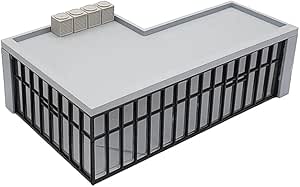 Amazon.com: Outland Models Modern Commercial Box Building L-Shape ...