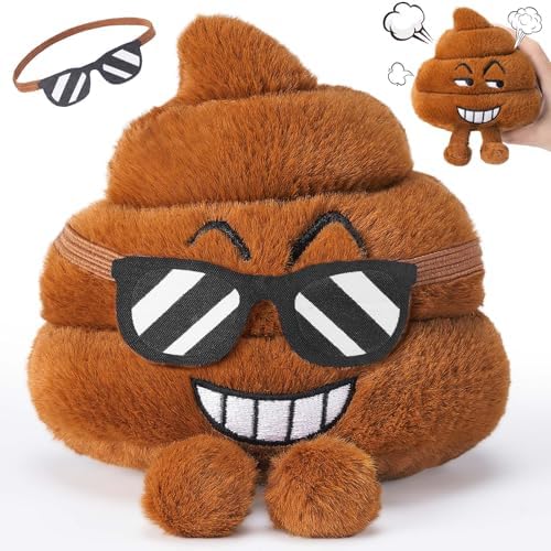 Amazon.com: SnugBibble Farting Poop Plush Toy – Funny Poop Plush with ...