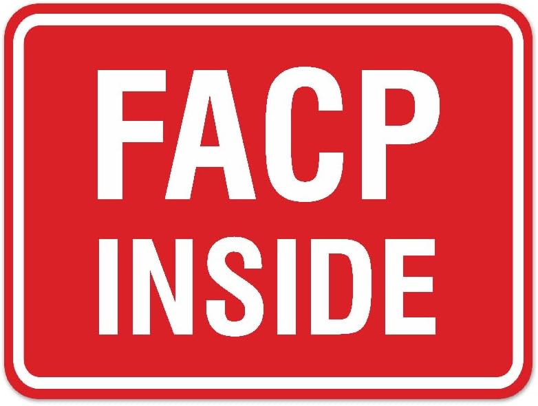 Amazon.com : Signs ByLITA Classic Framed Facp Inside Sign - Easy ...