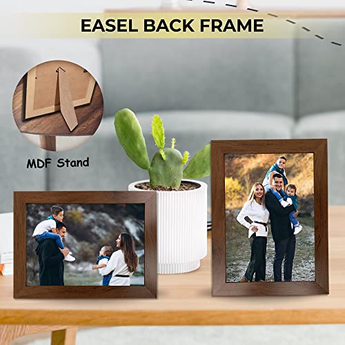 NSR A4 Picture Frames, Freestanding and Wall Mountable A4 Oak Flat ...